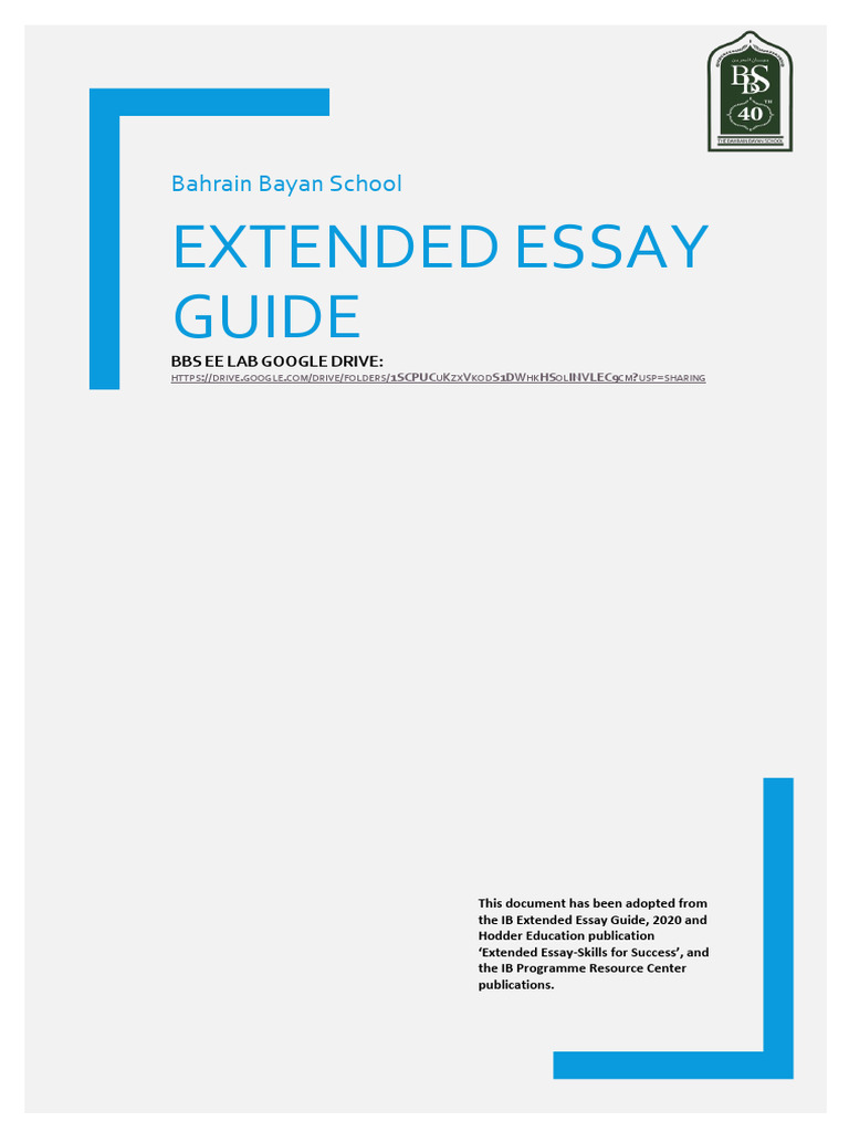 IB Extended Essay Guide | PDF | Essays