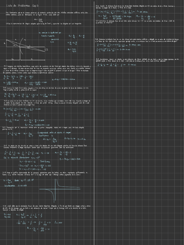 Tarea Cap 5 | PDF | Óptica