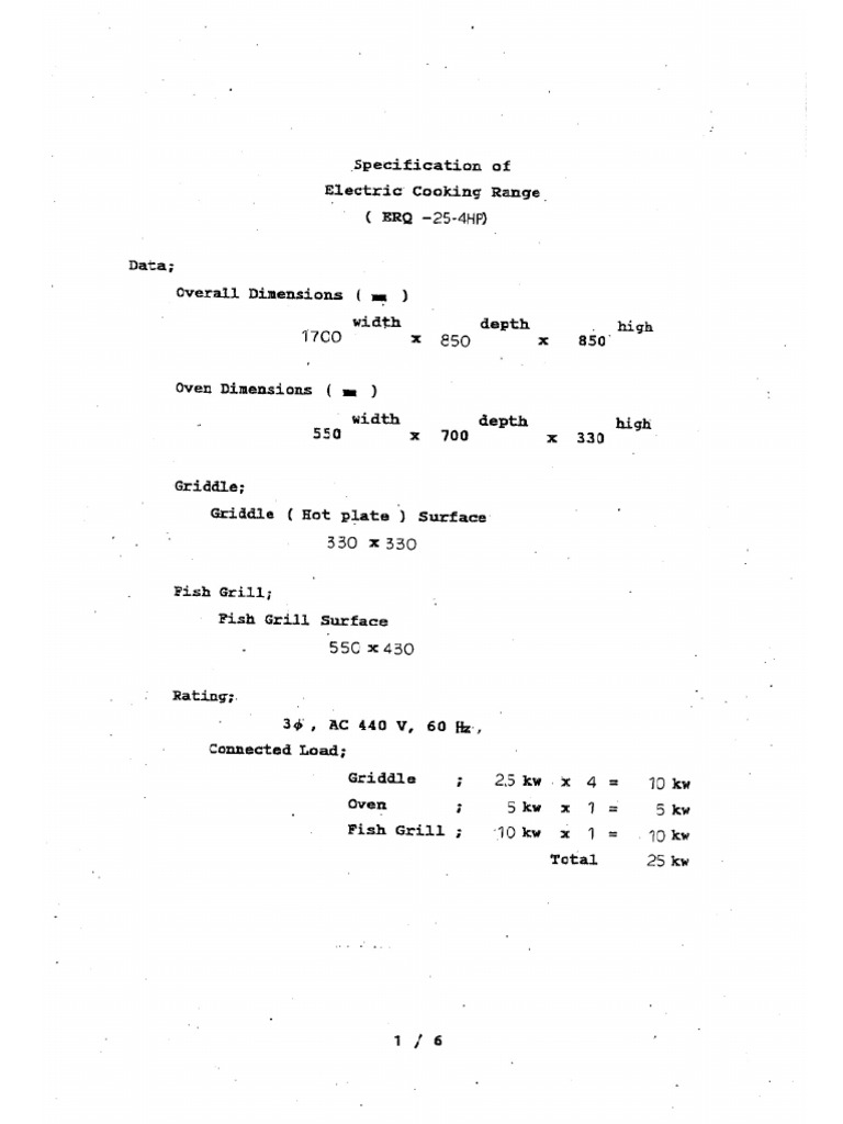 Cooking Range - Griddle Drawing4 | PDF
