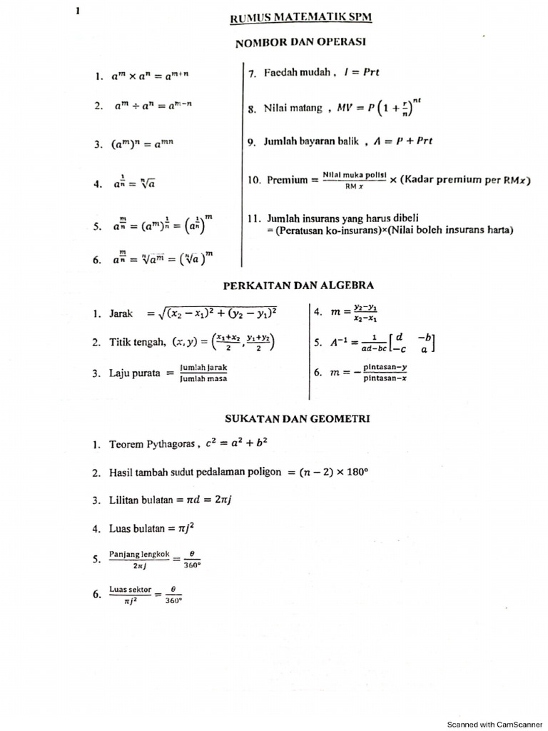 Formula SPM | PDF