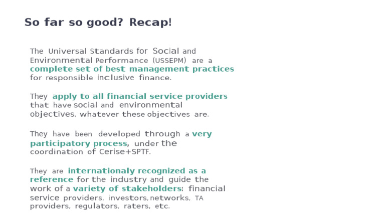 So Far So Good? Recap!: For Soc Al | PDF