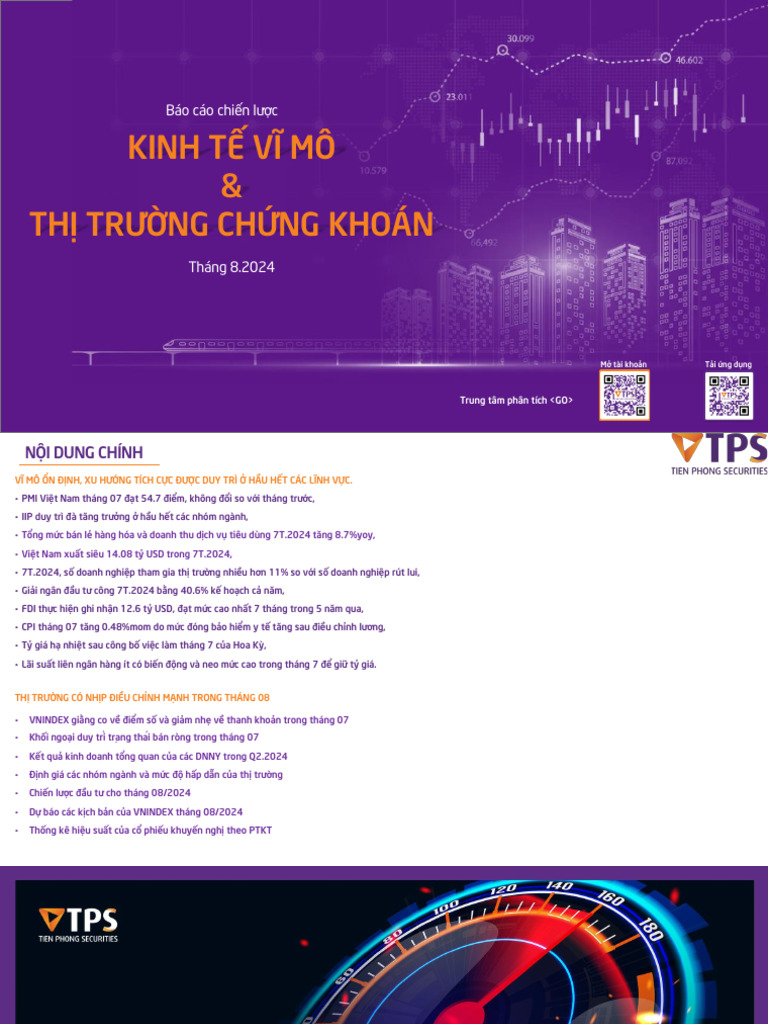 Bao Cao Chien Luoc Kinh Te Vi Mo Thi Truong Chung Khoan Thang 082024 20240812114159 (1) | PDF