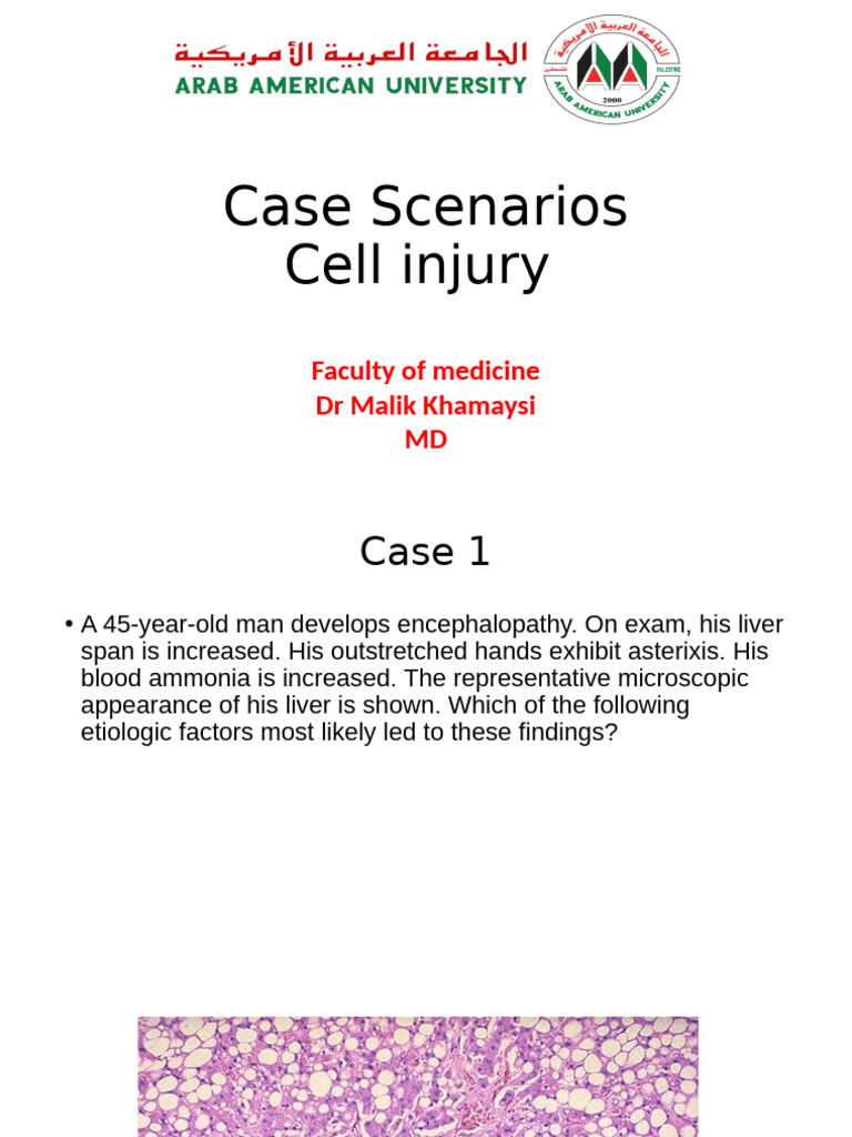 Case Scenarios Cell Injury | PDF