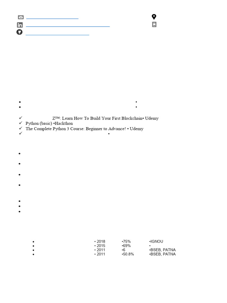 Abhishek Mishra Resume Blockchain | PDF | Databases | My Sql Abhishek Mishra Resume Blockchain | PDF | Databases | My Sql