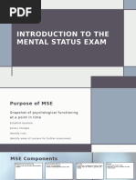 Mental State Examination MSE OSCE Checklist Geeky Medics | PDF ...