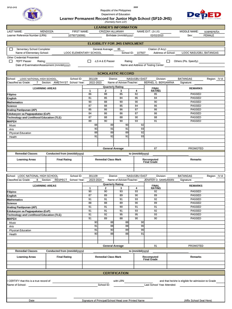 Mendoza Crizzah Alianah S | PDF