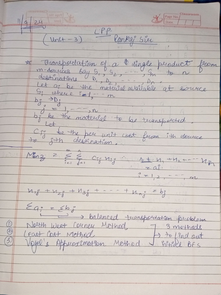 LPP Transportation Problem | PDF