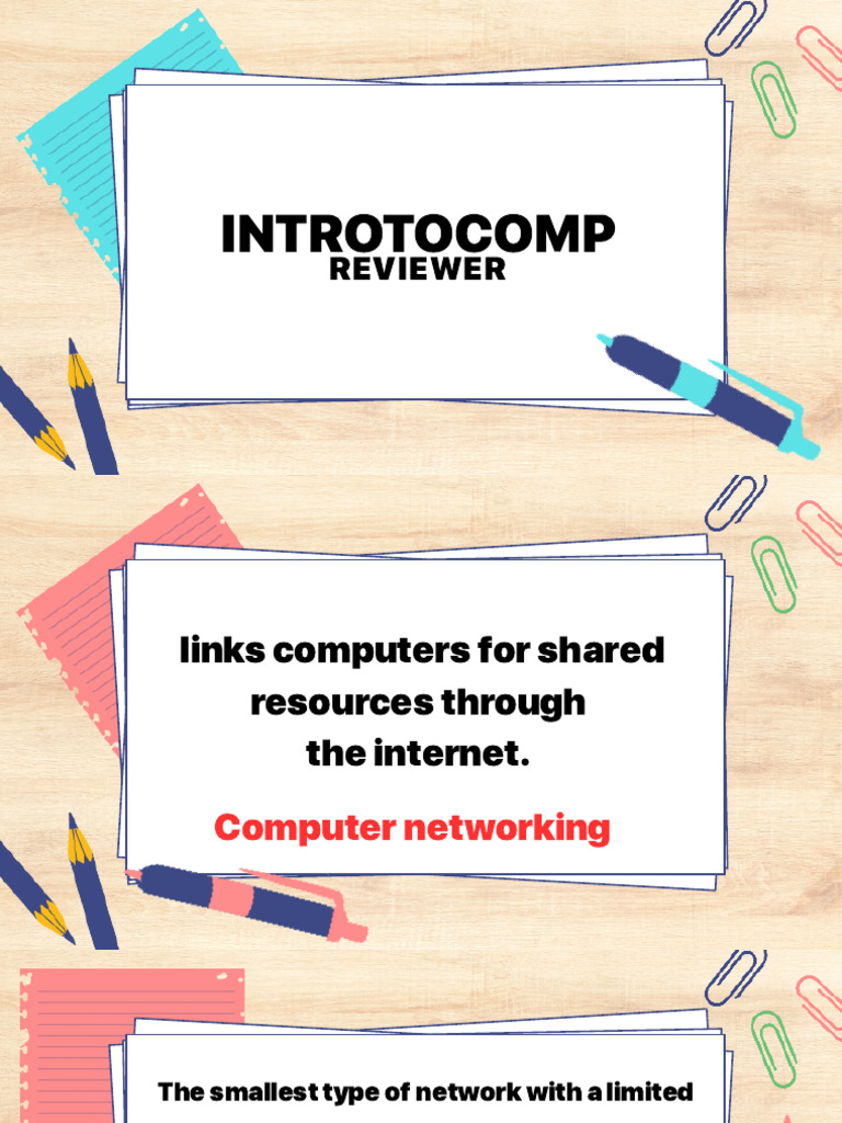 IntotoComp Prefi Reviewer | PDF | Computer Network | Osi Model