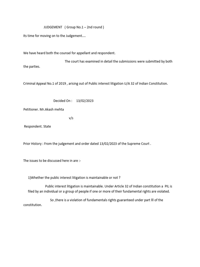 judgement | PDF | Justice | Crime & Violence