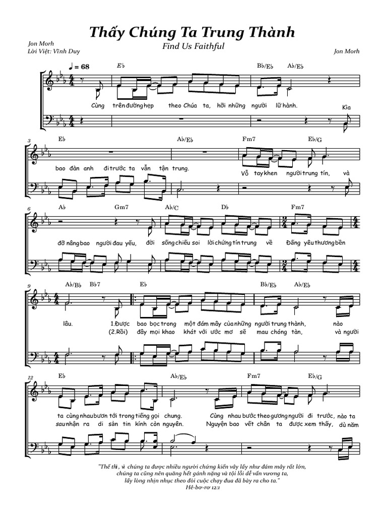 Thấy Chúng Ta Trung Thành - 050828 | PDF