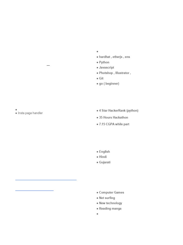 Sushil_Resume_Blockchain | PDF | Computing | World Wide Web