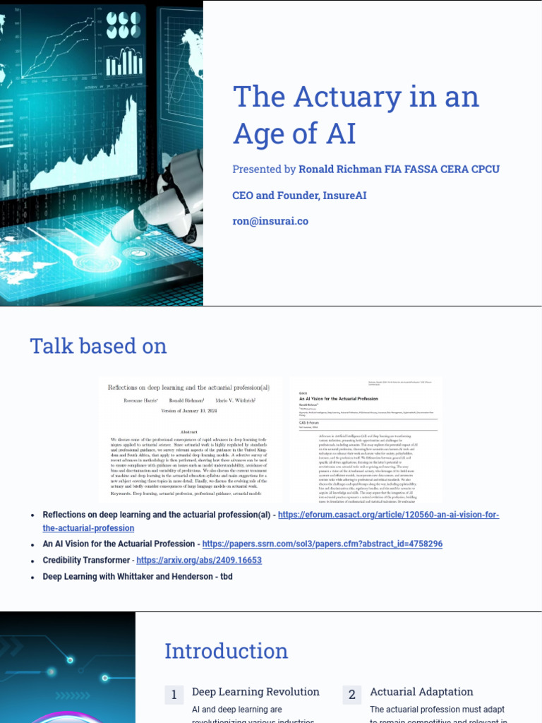 Actuary in an Age of AI | PDF | Artificial Intelligence | Intelligence (AI) & Semantics