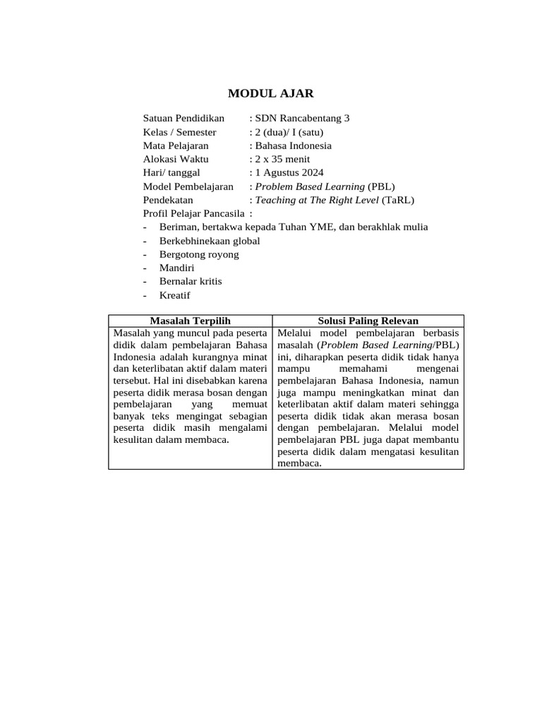 RPP, LKPD, Penilaian, Media, Dan Bahan Ajar Siklus I | PDF