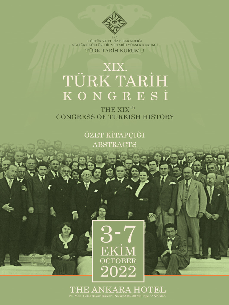 XIX. Turk Tarih Kongresi Ozet Kitapcigi | PDF