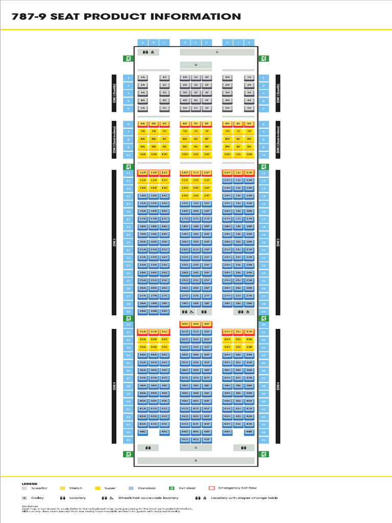 B787 Seat Map | PDF