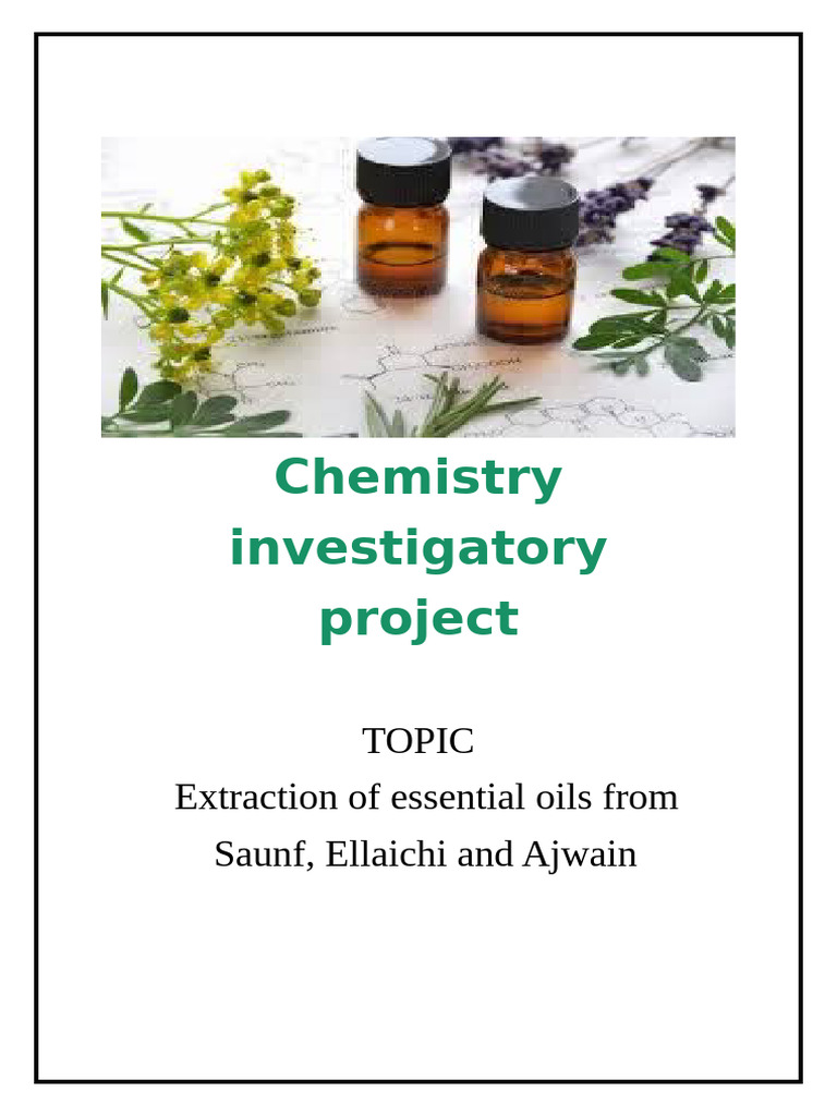 chemsitry new | PDF | Essential Oil | Perfume