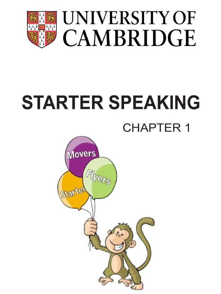 starter speaking 1 | PDF
