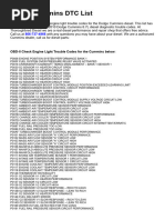 Doosan Fault Codes DTC | PDF | Throttle | Fuel Injection