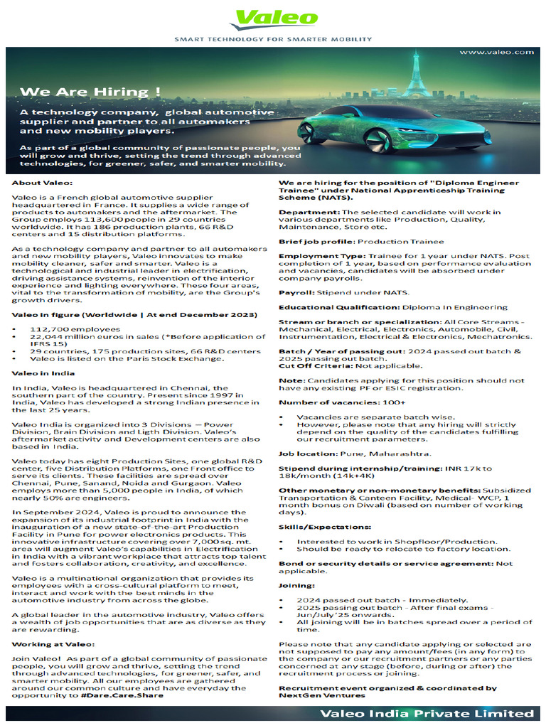Valeo_India_DET_NATS_2024___2025_Batch | PDF