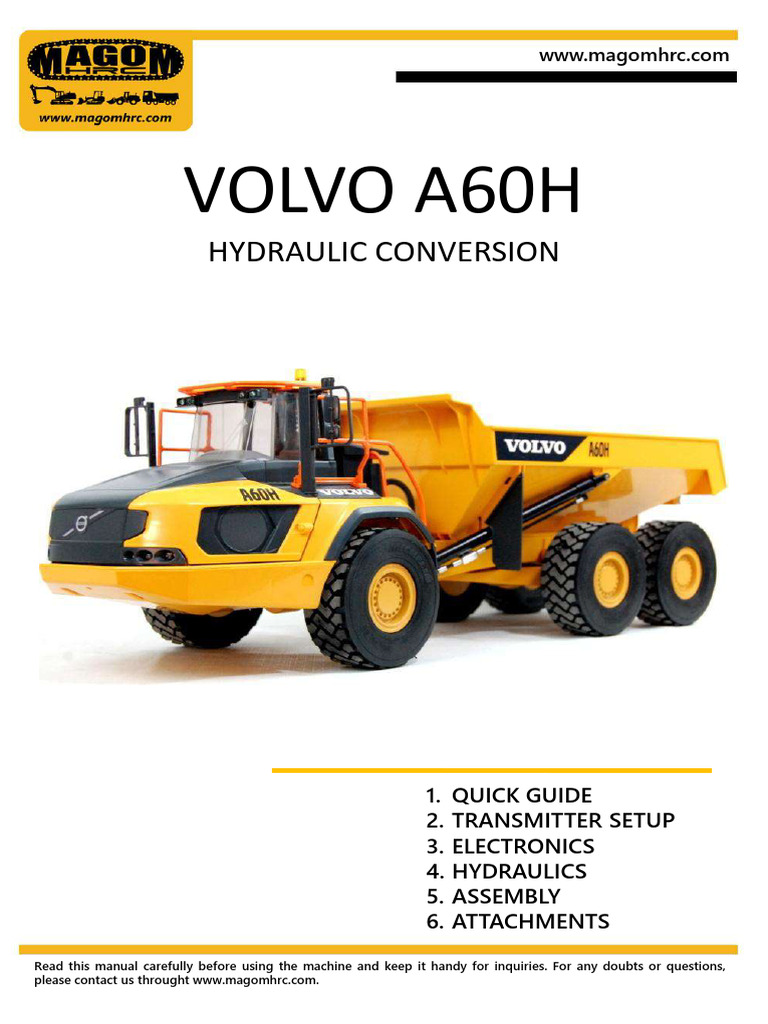 Volvo A60H Hydraulic Conversion Guide | PDF | Manufactured Goods ...