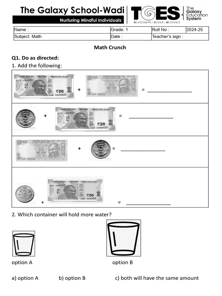 24 - 25 - G1 - Math CP 2 SC | PDF