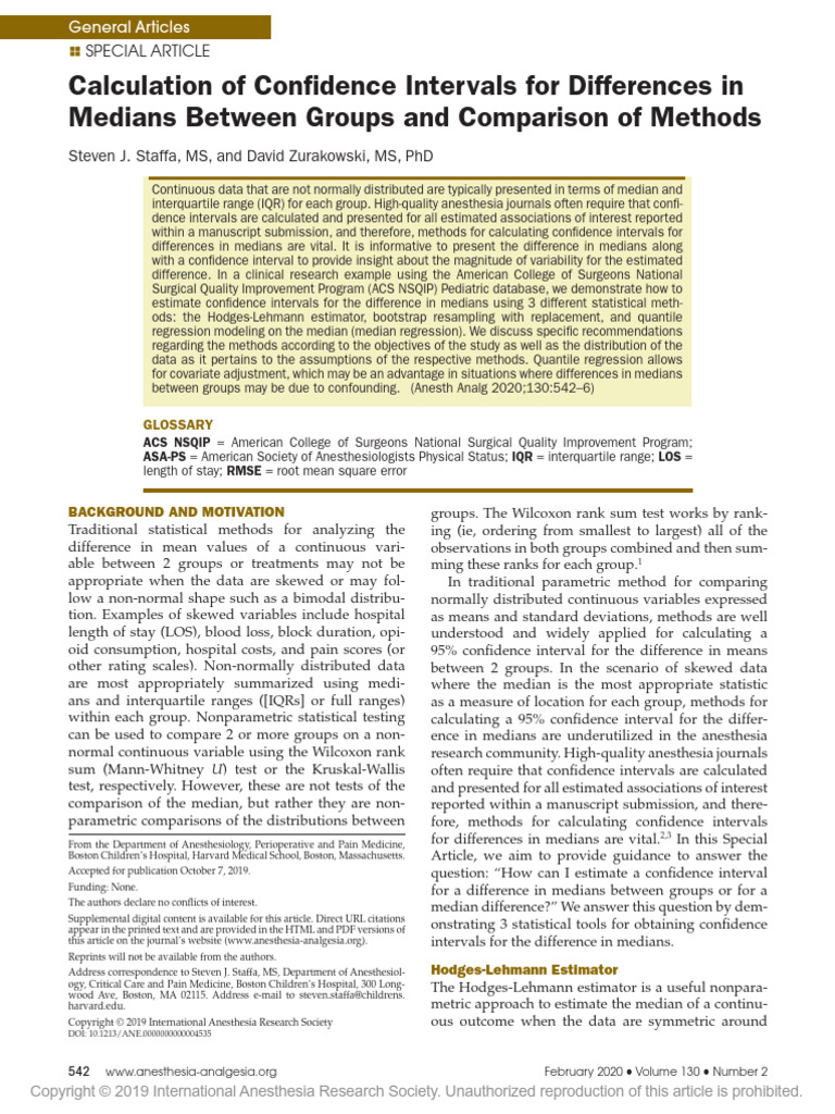 Calculation of Confidence Intervals For.38 | PDF | Bootstrapping (Statistics) | Median