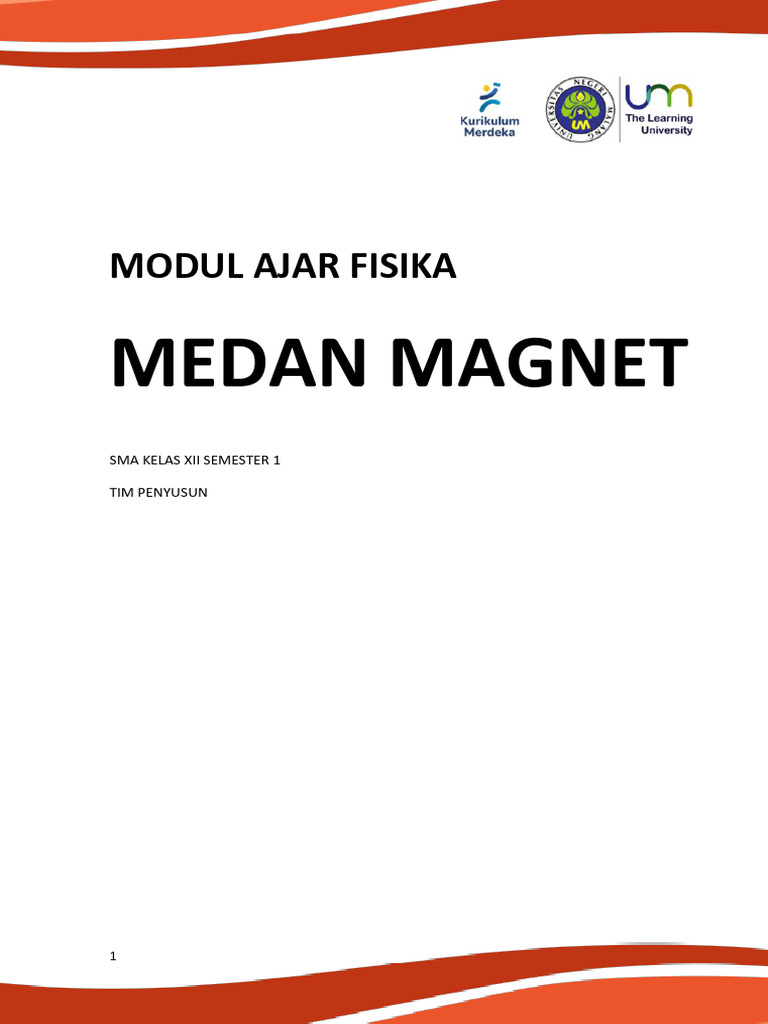 Modul Medan Magnet Kelas XII Semester 1 | PDF
