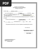 CSC Form No. 33-A Appointment Template | PDF | Government Information ...