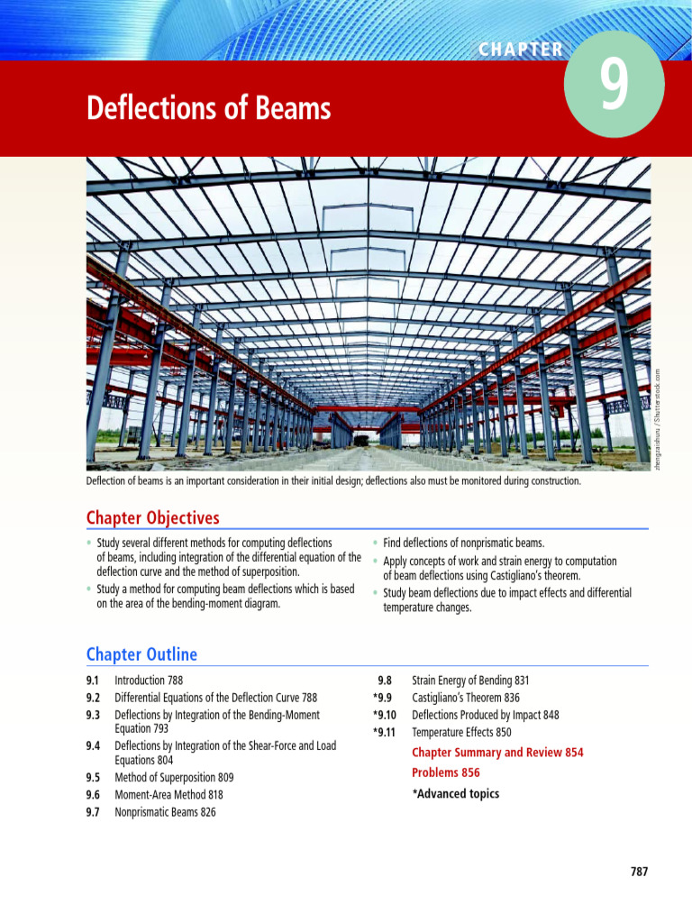 Chapter 9 Deflection of Beams | PDF | Beam (Structure) | Curvature