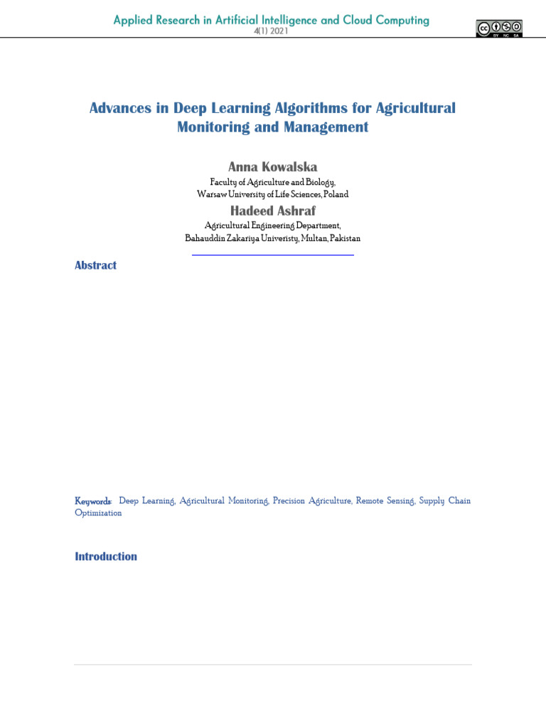 4. Advances in Deep Learning Algorithms for Agricultural Monitoring and ...