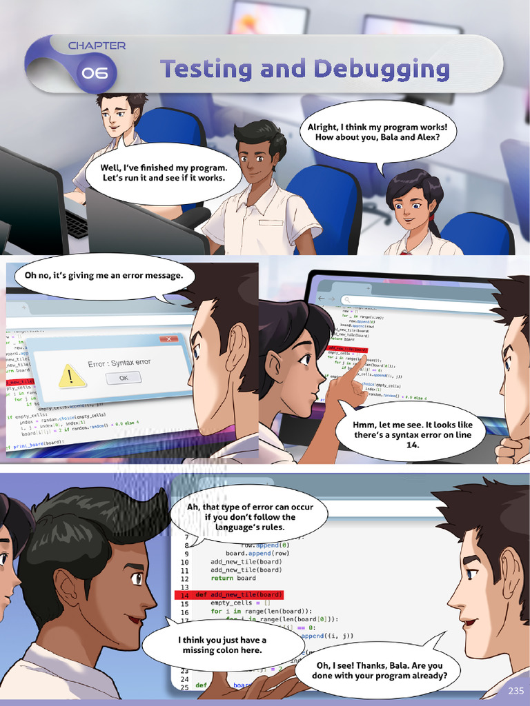 G3 Computing Textbook Chapter 06 | PDF | Software Bug | Computer Program