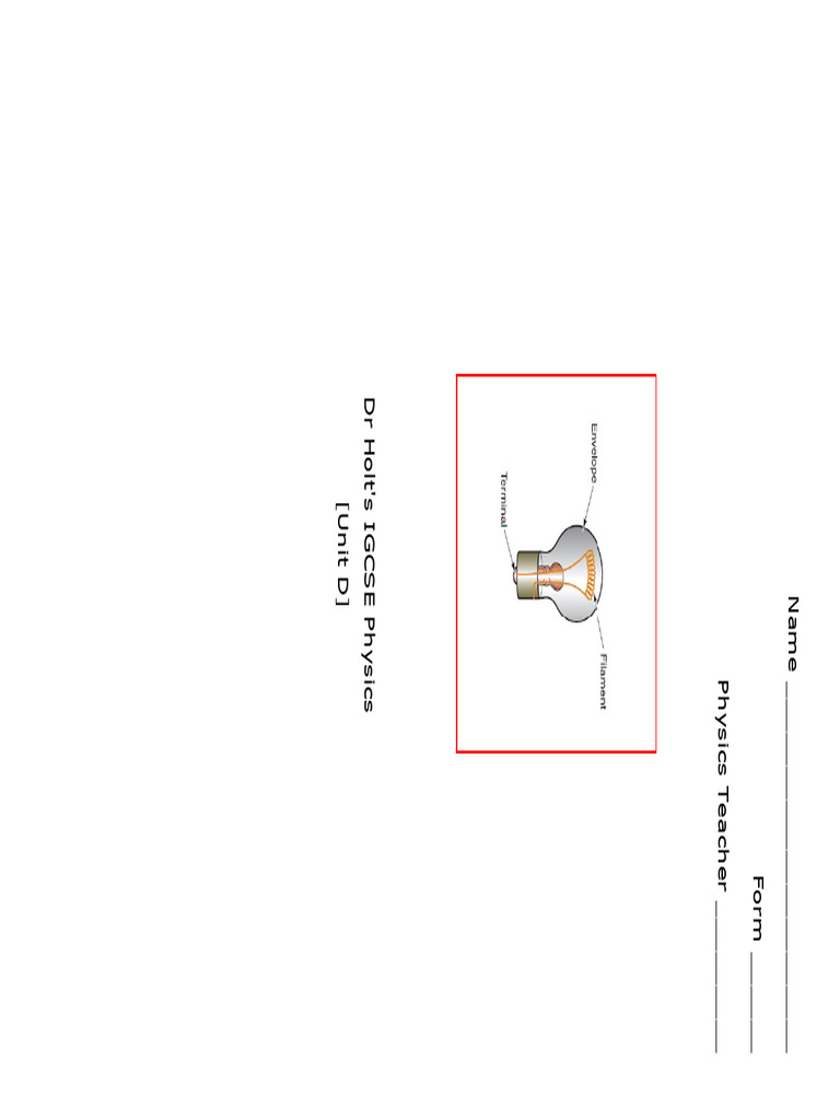 Unit (D) COMPLETED NOTES Electric Circuits | PDF | Voltage | Electrical ...