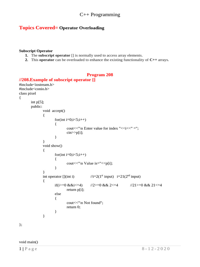C Programs (8-12-2020) | PDF | C++ | Control Flow