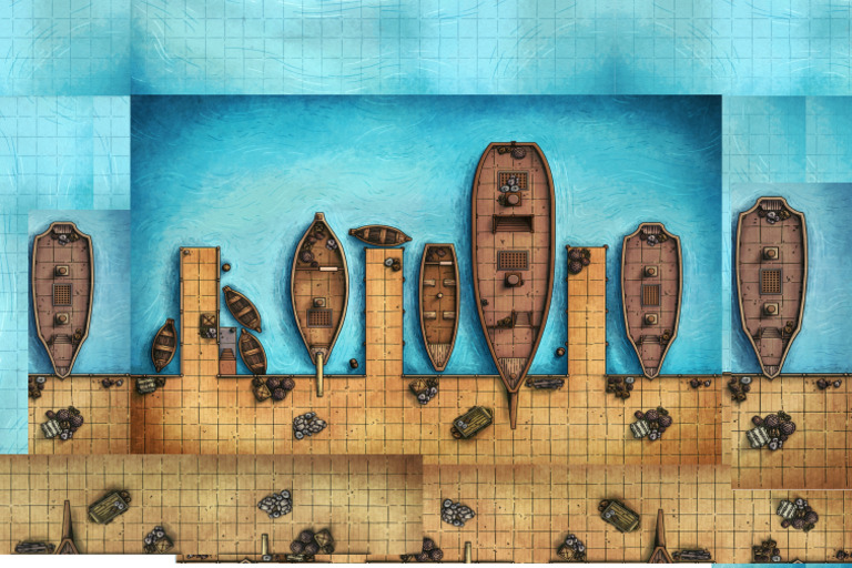 Dock Map From Mystery of Skyhorn Lighthouse 24x36 | PDF
