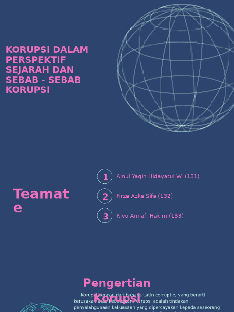 Korupsi Dalam Perspektif Sejarah Dan Sebab Korupsi | PDF