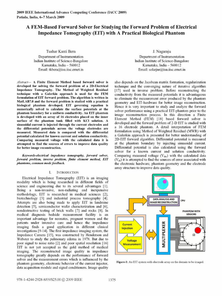A FEM-Based Forward Solver For Studying The Forward Problem of ...