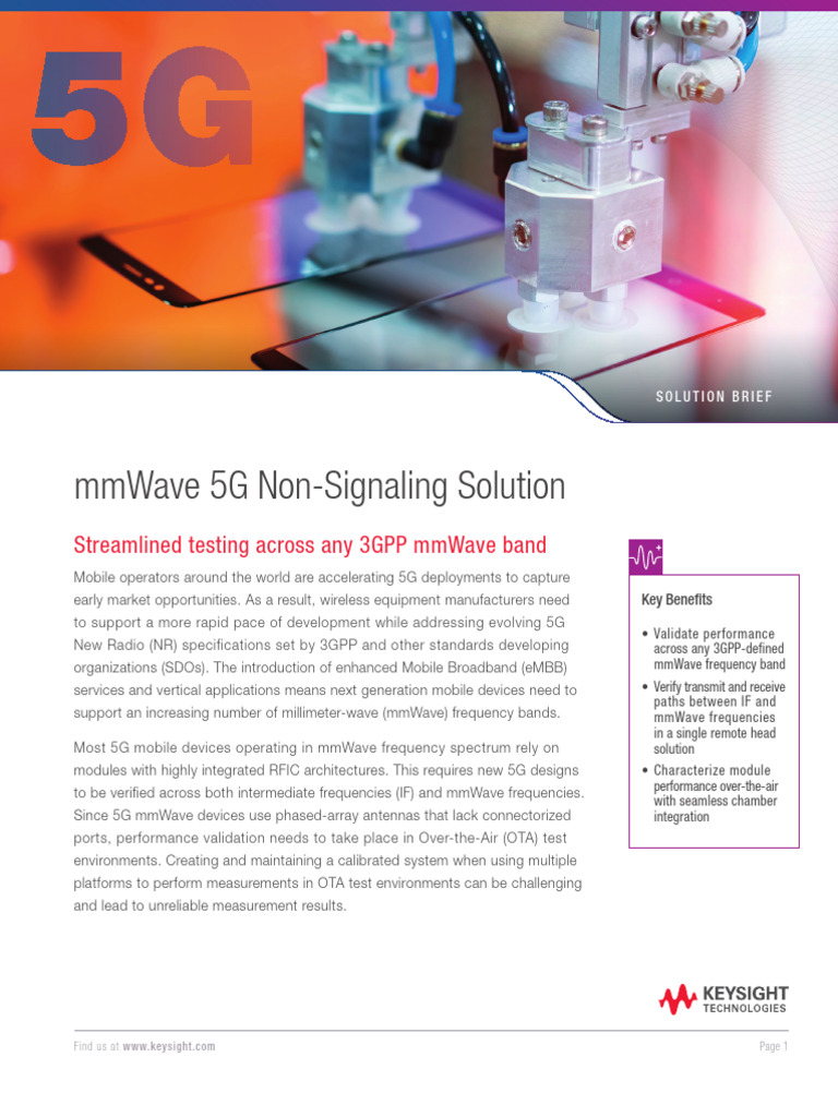 Mmwave 5G Non-Signaling Solution | PDF | Extremely High Frequency | Radio