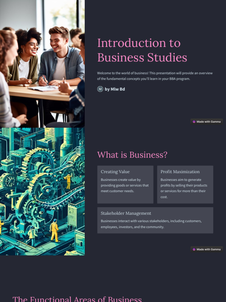 Introduction To Business Studies | PDF | Business | Employment