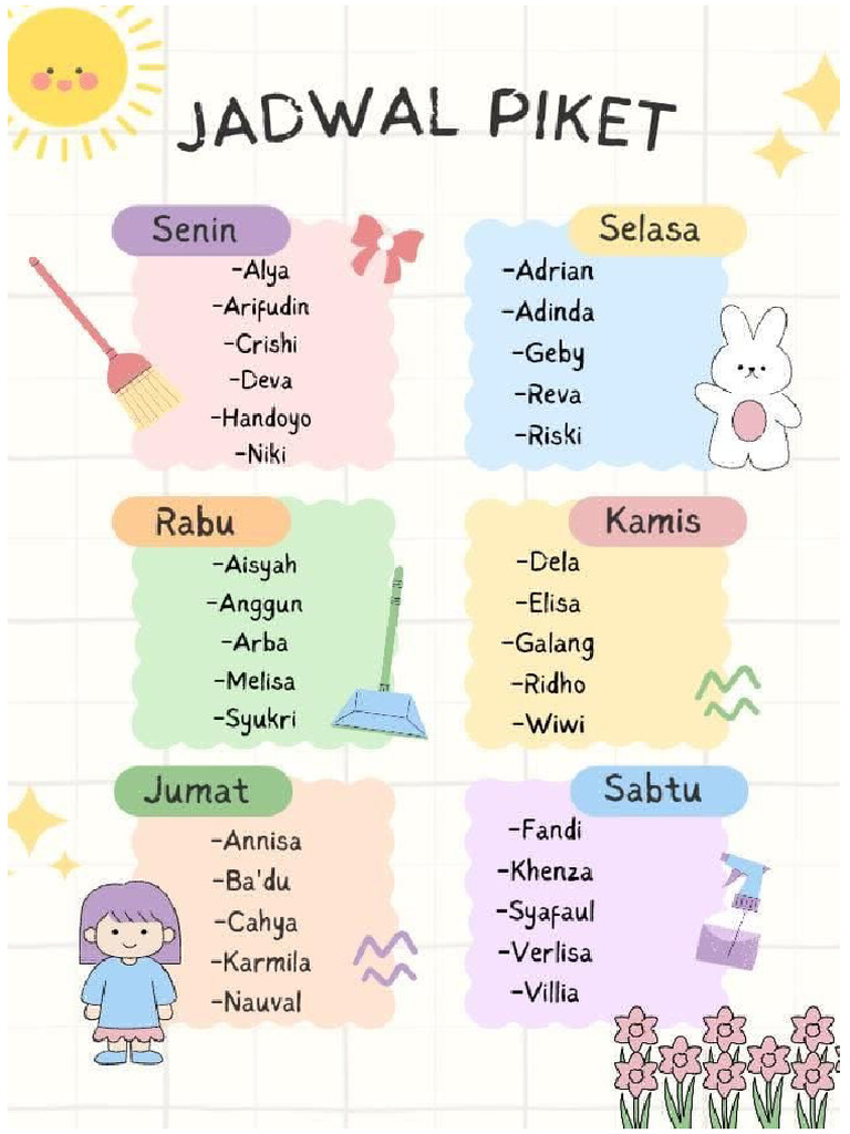 Jadwal Piket | PDF