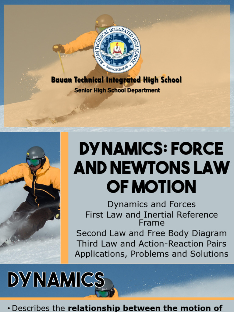 1st SEM GP1 Dynamics Forces and Newtons Law of Motion-1 | PDF | Force | Inertia