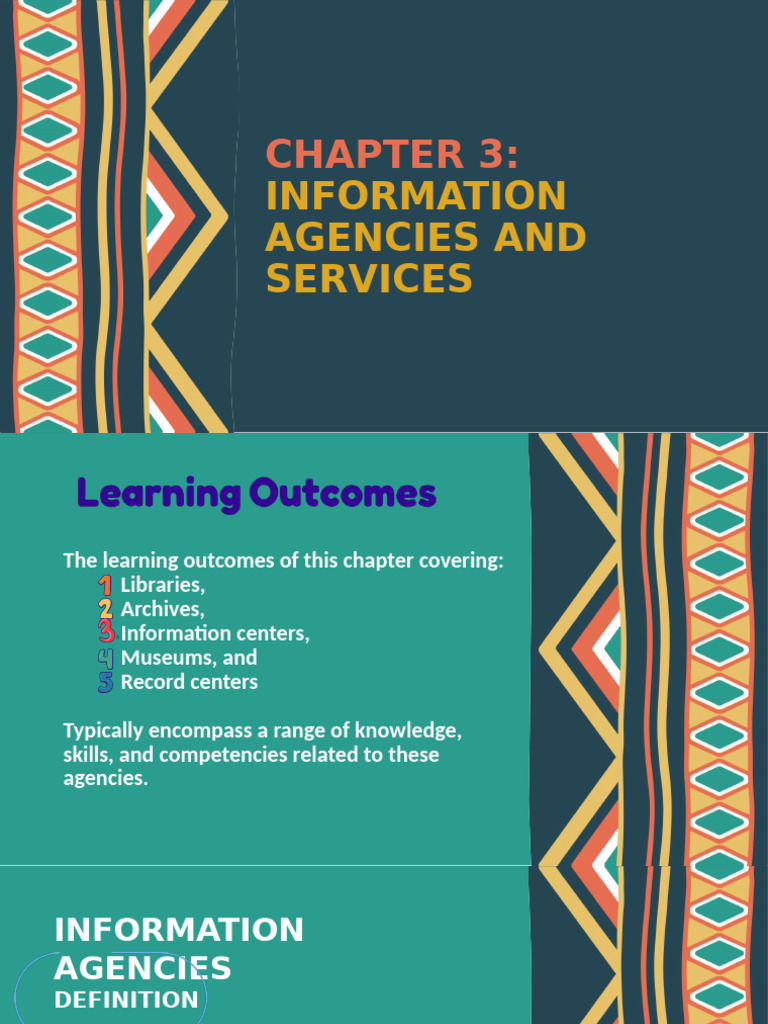 Overview of Information Agencies | PDF | Libraries | Museum