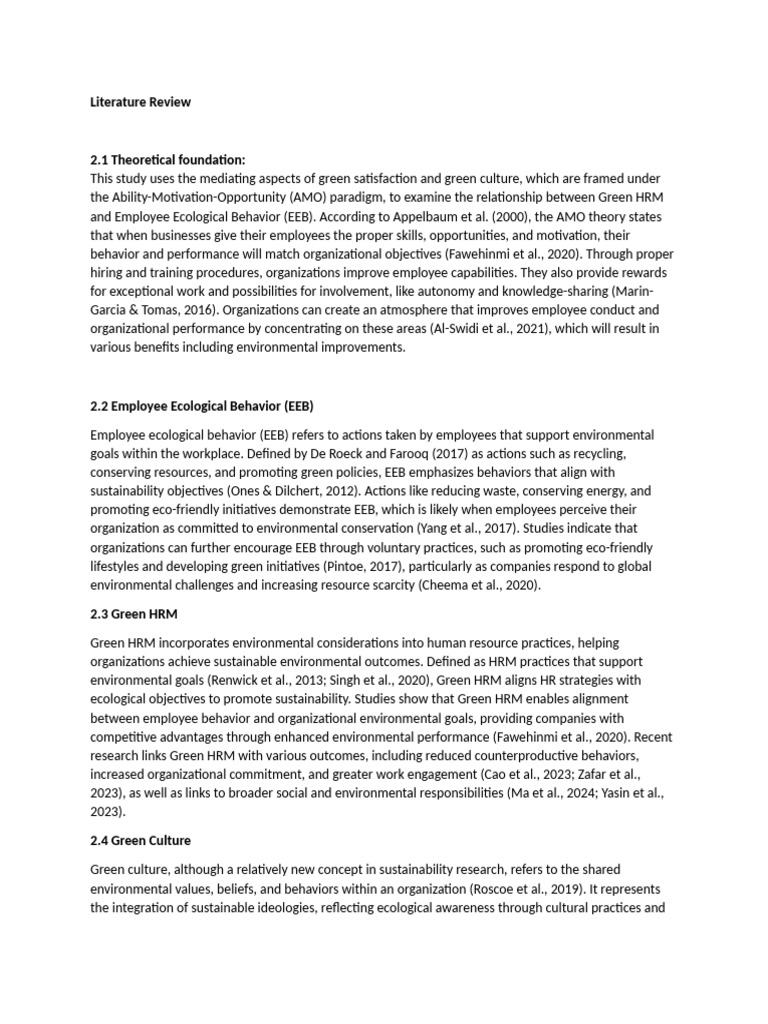 Base Paper Literature Review | PDF | Human Resource Management ...