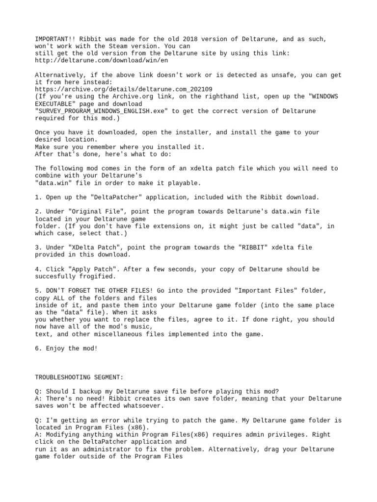 How to Install (PLEASE READ) | PDF | Computer File | Installation ...