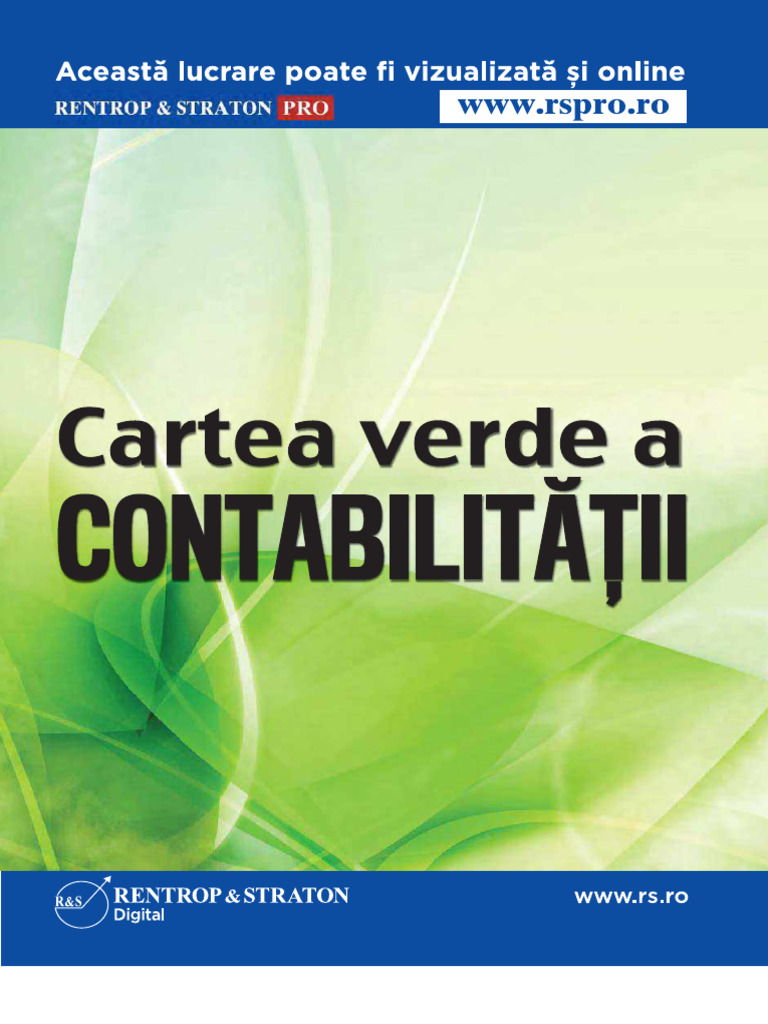 Cartea Verde A Contabilitatii | PDF