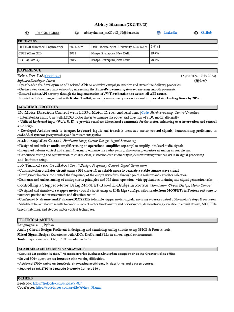 Abhay Sharma Core Analog | PDF | Mixed Signal Integrated Circuit | Analogue Electronics
