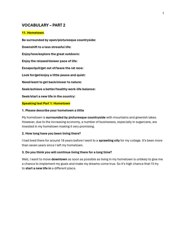 P2 - IELTS Vocabulary | PDF