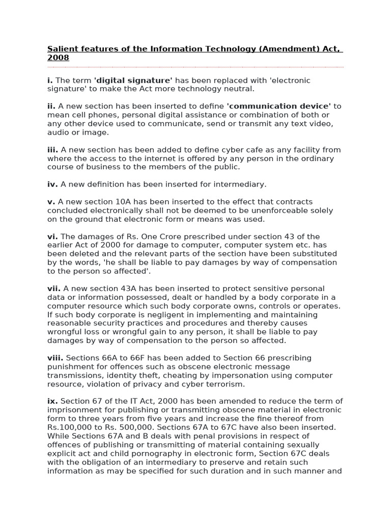 Cyber Law | PDF | Information | Damages