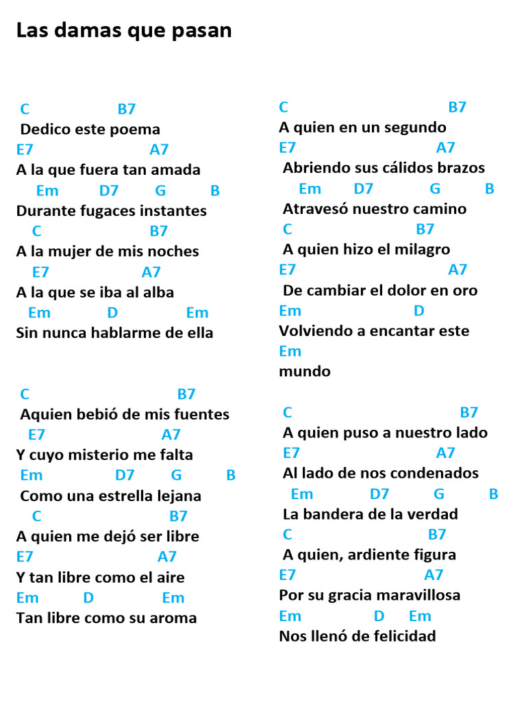 Las Damas Que Pasan | PDF