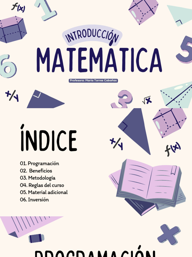 Introducción A Matemática | PDF | Ecuaciones | Matriz (Matemáticas)