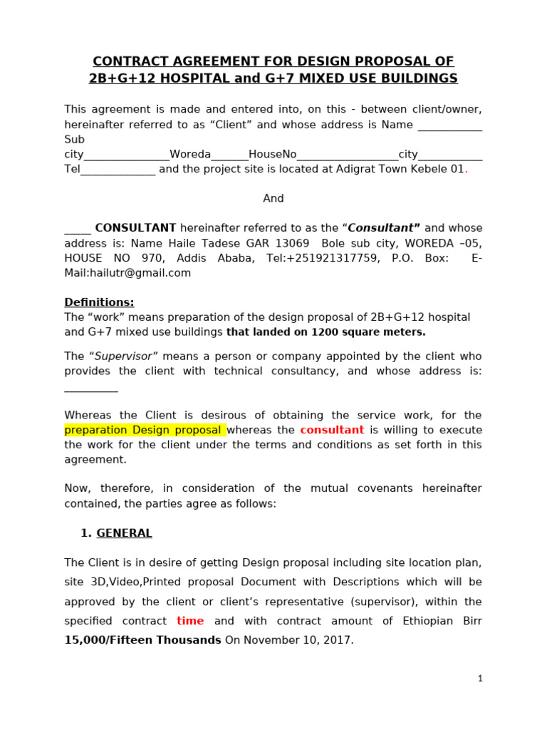 Agreement Sample | PDF | Consultant | Payments